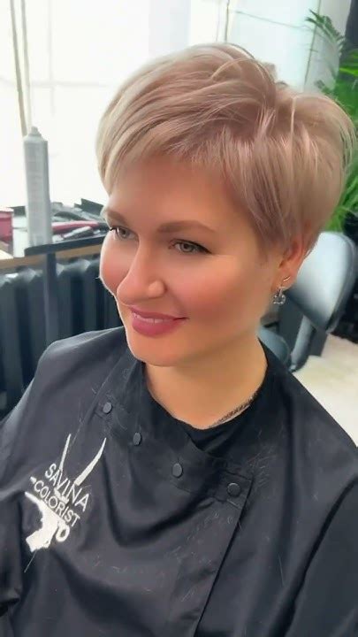Стрижка пикси с окрашиванием в блондpixie Haircut With Blonde Coloring модаикрасота пикси