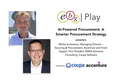 Ebg Play Ai In Procurement Unlocking Efficiency Trust And Strategic Value Ebg Network