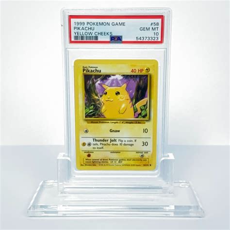 Pikachu Yellow Cheeks Base Set 58 102 Graded Card Psa Catawiki