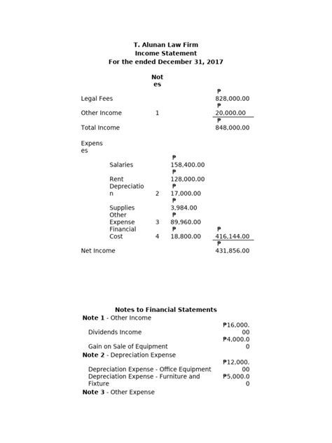 Single Step Income Statement Pdf