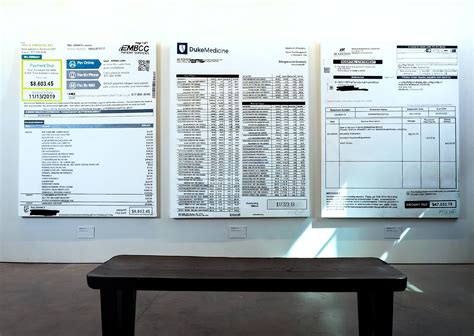 View Of The Exhibition Medical Bill Art Mschf Usa 2020 Mschf Perrotin