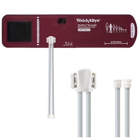 Bp Cuff Welch Allyn Flexiport 2 Tubes Female Locking Connectors