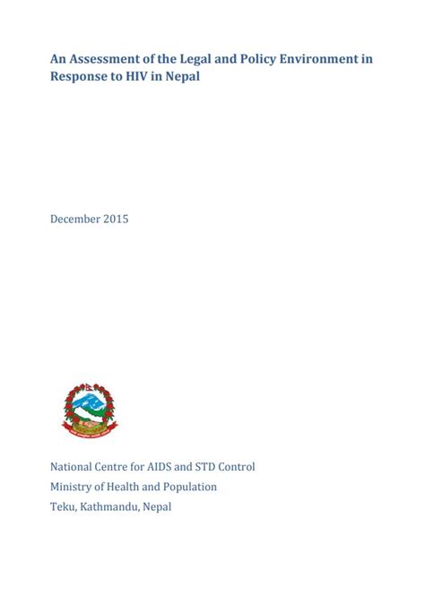 Nepal Global Commission On Hiv And The Law