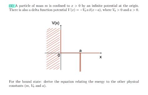 Solved Ii A Particle Of Mass M Is Confined To R 0 By An
