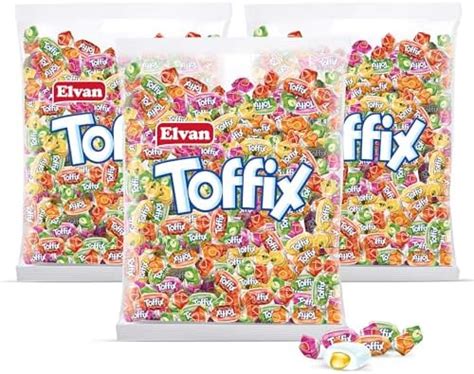 Toffix Fruit Chews Center Filled Soft Fruit Chews Candy Individually Wrapped