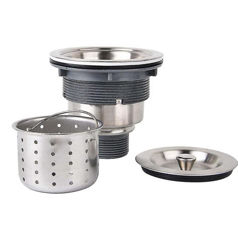 3 12 Inch Kitchen Sink Strainer With Removable Deep Waste Basket