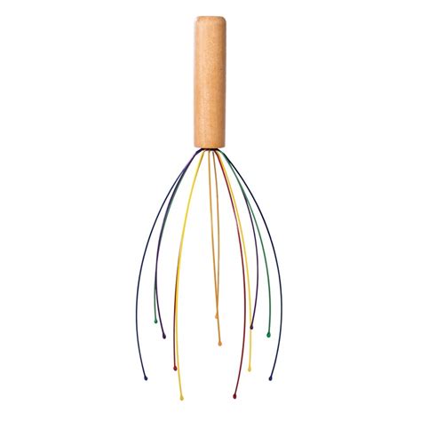 Head Massager With Bamboo Handle Dadshop