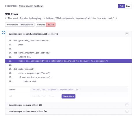 Python Error Tracking And Performance Monitoring Sentry