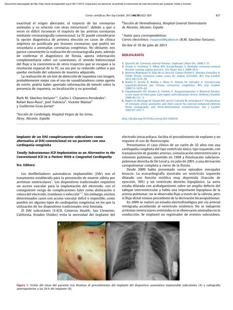 Pdf Totally Subcutaneous Icd Implantation As An Alternative To The Conventional Icd In A