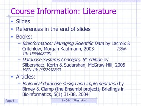 Biological Database Systems Ppt