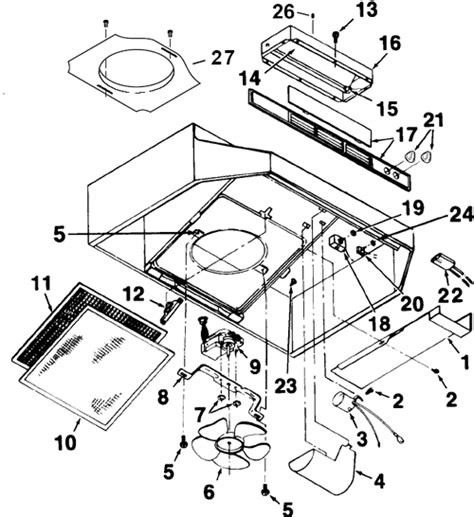 Air Care Ac1500 Range Hood Parts