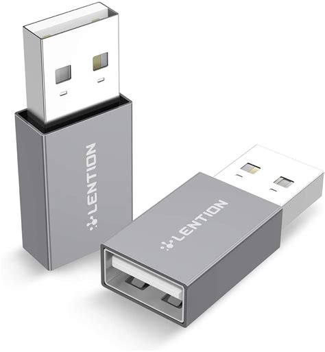 Lention Usb A Female To Usb A Male Charger Adapter Protector For Android No Data Sync2 Packs
