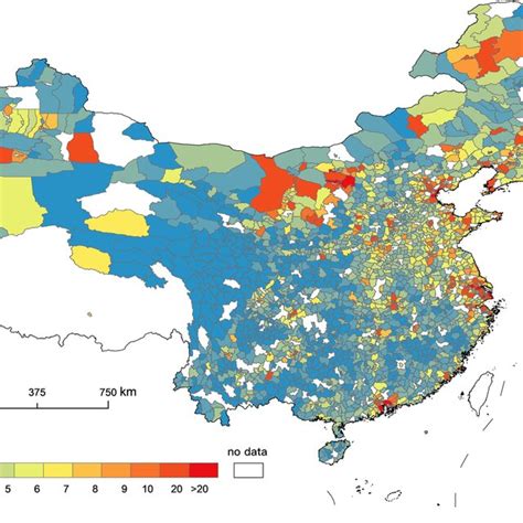 Carbon Emissions By County In 2011 Download Scientific Diagram