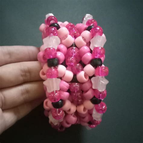 Handmade Kandi X Cuff Bracelet One Size Fits Most Depop