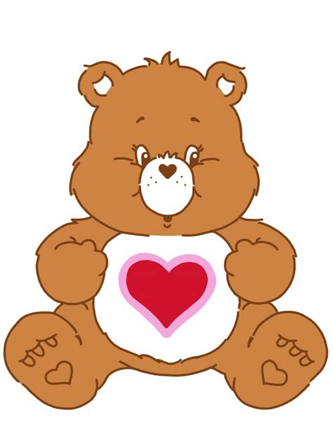 Care Bears Tenderheart Bear Die Cut Sticker Etsy Canada Bear