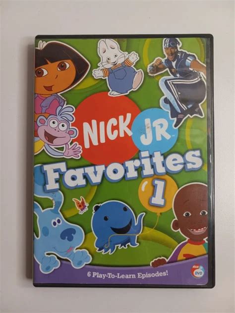 Nick Jr Favorites Vol 1 Dvd 2005 Nickelodeon 6 Episodes Rare
