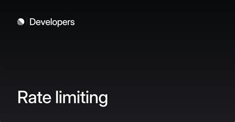 Rate Limiting Linear Developers