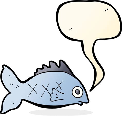Pez De Dibujos Animados Con Burbujas De Discurso 12314610 Vector En