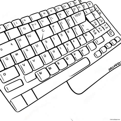 Keyboard Coloring Page 61953 49677