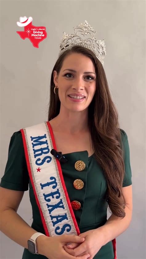 Mrs Texas Invites All You Generous Texans To A Giving Machine Find