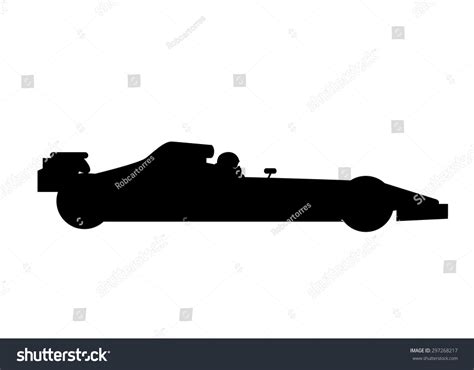 Silueta De Camión F1 Vector De Stock Libre De Regalías 297268217