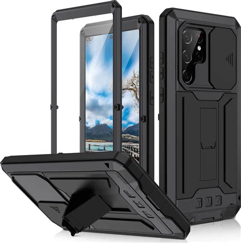 Samsung Galaxy S22 Ultra 5g Caseoutdoor Aluminum Metal Gorilla Glass