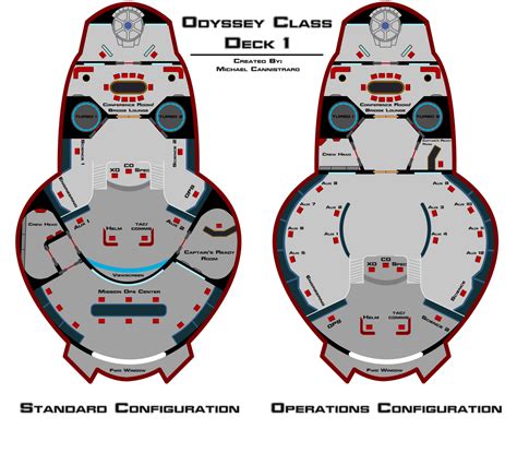 Star Trek Odyssey Class Deck 1 Variants V3 By Michaelc01 On Deviantart
