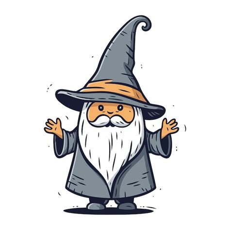 Assistente De Desenho Animado Lindo Ilustração Vetorial Em Fundo Branco