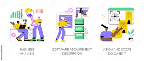 Project Development Specifications Abstract Concept Vector Illustration