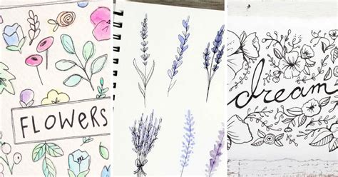 Easy Flower Doodles {video Tutorials To Show You How To Floral Up Your