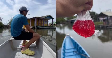 En Lancha Y Con Monedas Así Es Como Se Compra La Gaseosa En Bolsa Que Venden En Los Pueblos