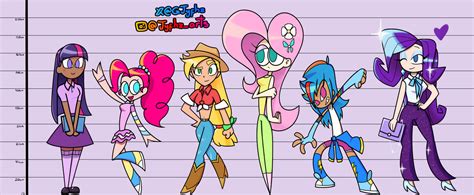 The Mane Six By Jyfhz On Deviantart