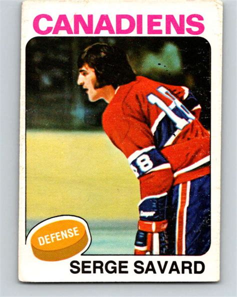 1975 76 O Pee Chee 144 Serge Savard Montreal Canadiens V5807 Hockey