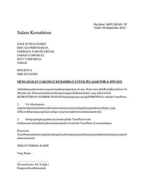 Contoh Surat Rasmi Pdf Arinamon