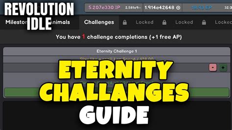 File Revolution Idle Eternity Challanges Guide  Game Vault
