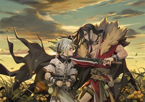 Ishigami Senkuu And Shishiou Tsukasa Dr Stone Drawn By Lyhaonguyen