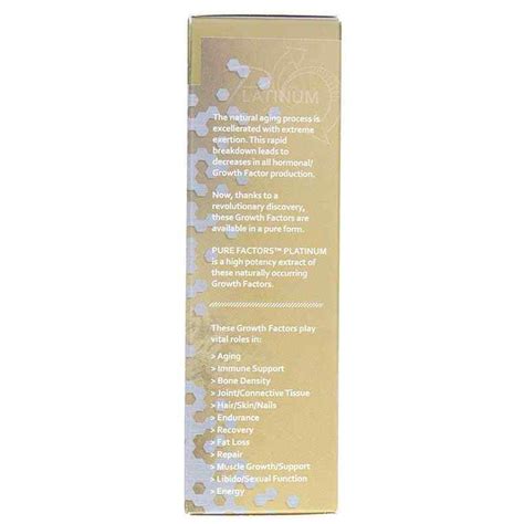 Pure Factors Platinum Pure Solutions Professional Supplement Center