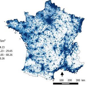Population Density Distribution Per Municipality In France Download
