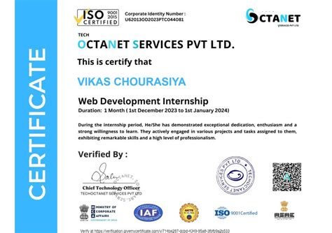 Vikas Chourasiya On Linkedin Octanet Webdevelopment Octanetinternship Techindustry Webdev