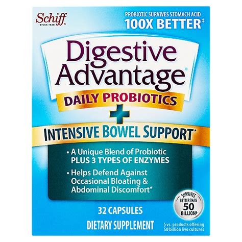 Schiff Digestive Advantage Daily Probiotics Intensive Bowel Support