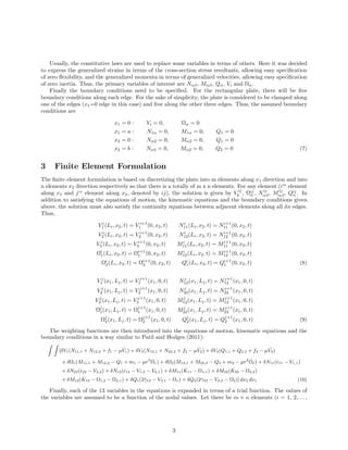 Finite Element Formulation For Dynamics Of A Moving Plate PDF