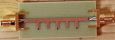 The Passband Filter Prototype With The Sma Access Ports Download Scientific Diagram