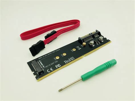 DDR4 To M 2 SATA Riser Memory Adapter DDR4 DIMM To M 2 NGFF SSD B Key 15Pin Power 7pin SATA Port