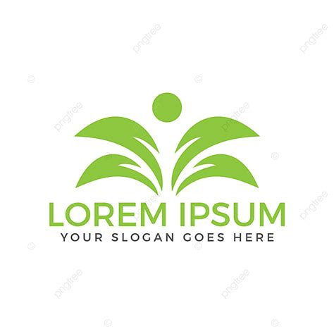 Green Leaf Logo Vector Hd Images Human Character With Green Leafs Logo