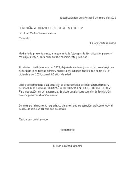 Solicitud De Baja Por Pension Pdf