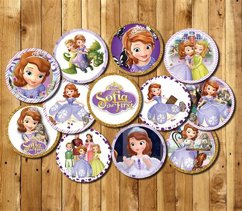 Sofia Cupcake Topper Sofia T Cupcake Topper Cupcake Topper Sofia Birthday Party Cupcake