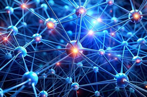 Neuron Network Abstract Representation Of Computer Networking Premium
