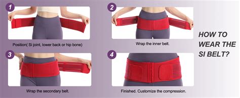 Paskyee Sacroiliac Si Joint Hip Belt With Extra 6 Row Hooksandeyes Lower