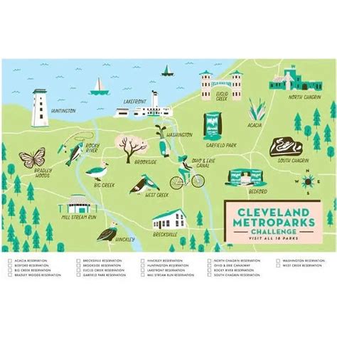 Free Period Press Cleveland Metroparks Challenge Map Camp
