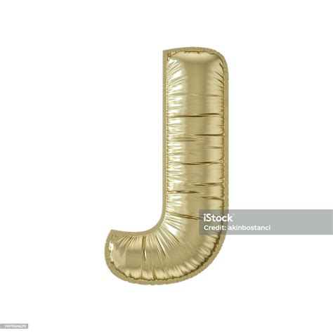 편지 J 풍선 금색 호일 흰색 바탕에 대문자 0명에 대한 스톡 사진 및 기타 이미지 0명 3차원 형태 개념 Istock